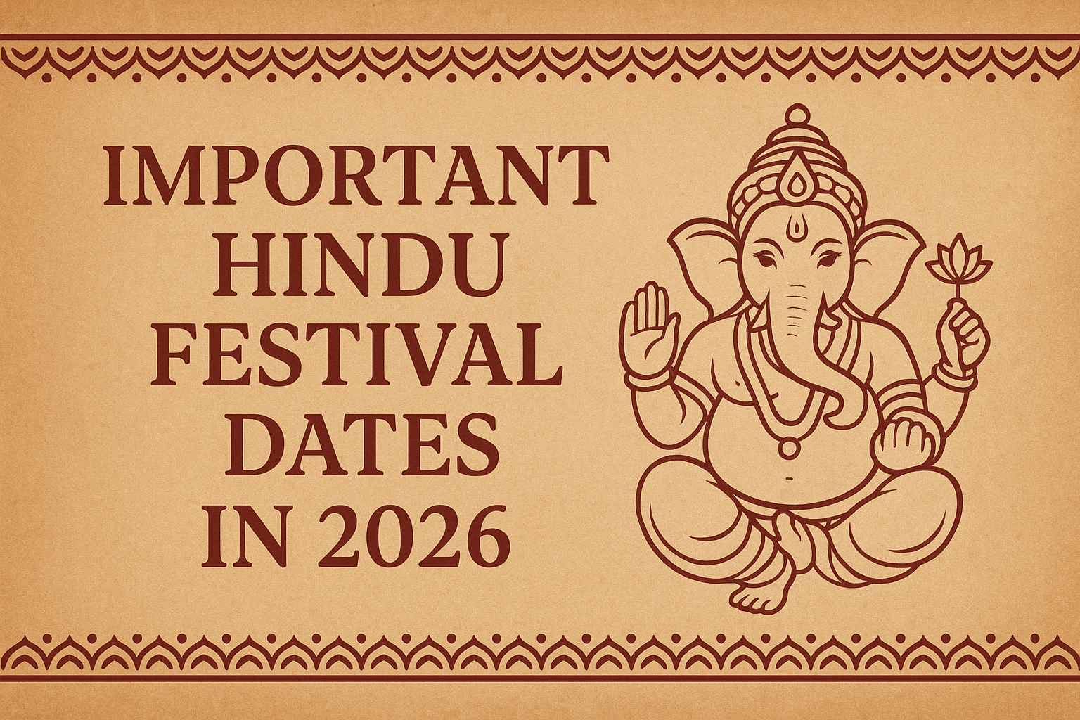 Important Hindu Festival Dates In 2026 Complete Yearly Guide Pujalane