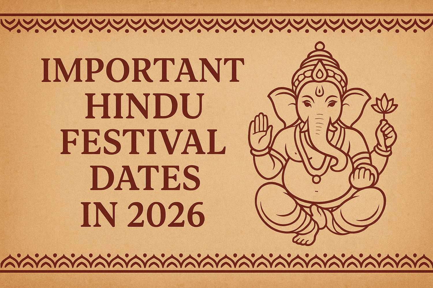 Important Hindu Festival dates in 2026 – Complete yearly guide – Pujalane