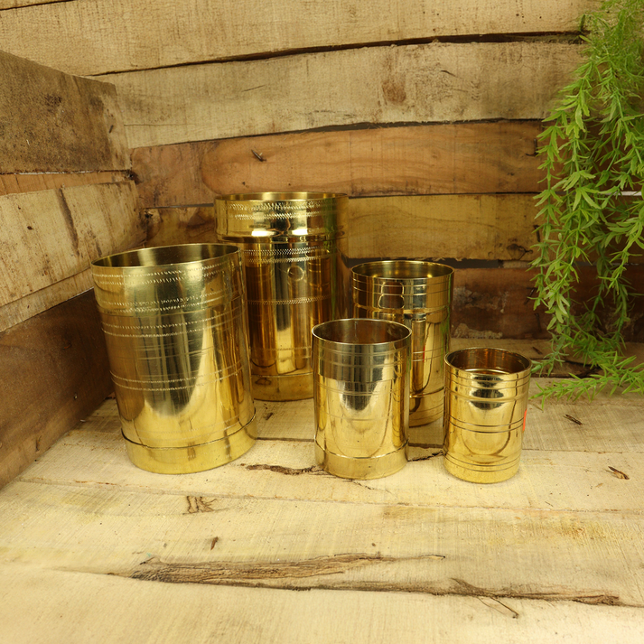 Buy Brass Rice Measuring Pot - Traditional Grain Measure – Pujalane