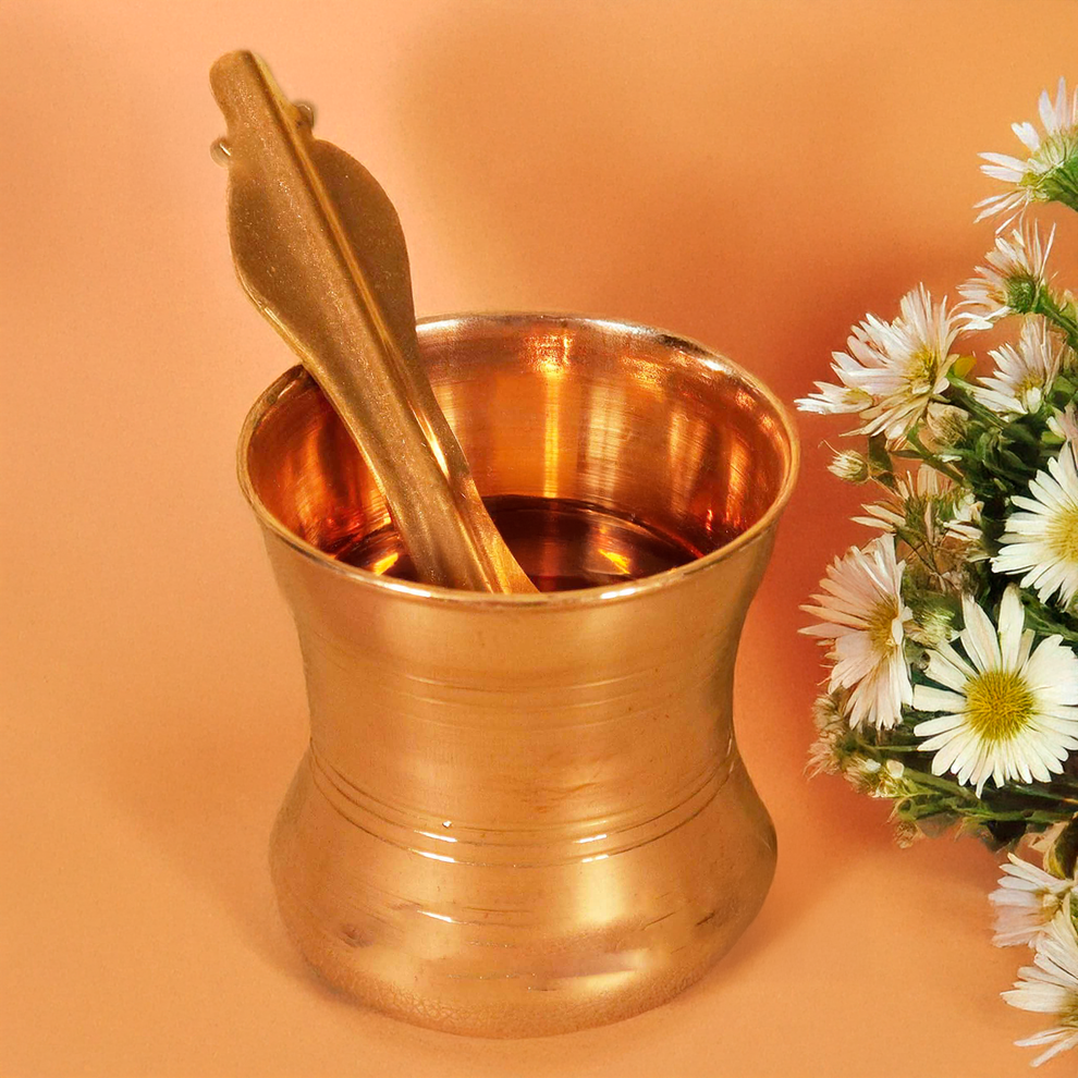 Buy Copper Panchapatra for Worship - Durable & Decorative – Pujalane