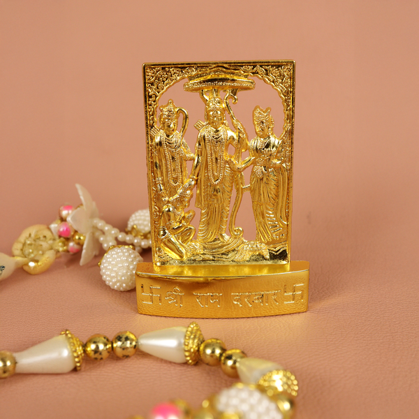 Buy Gold Plated Ram Statue - Elegant & Spiritual – Pujalane