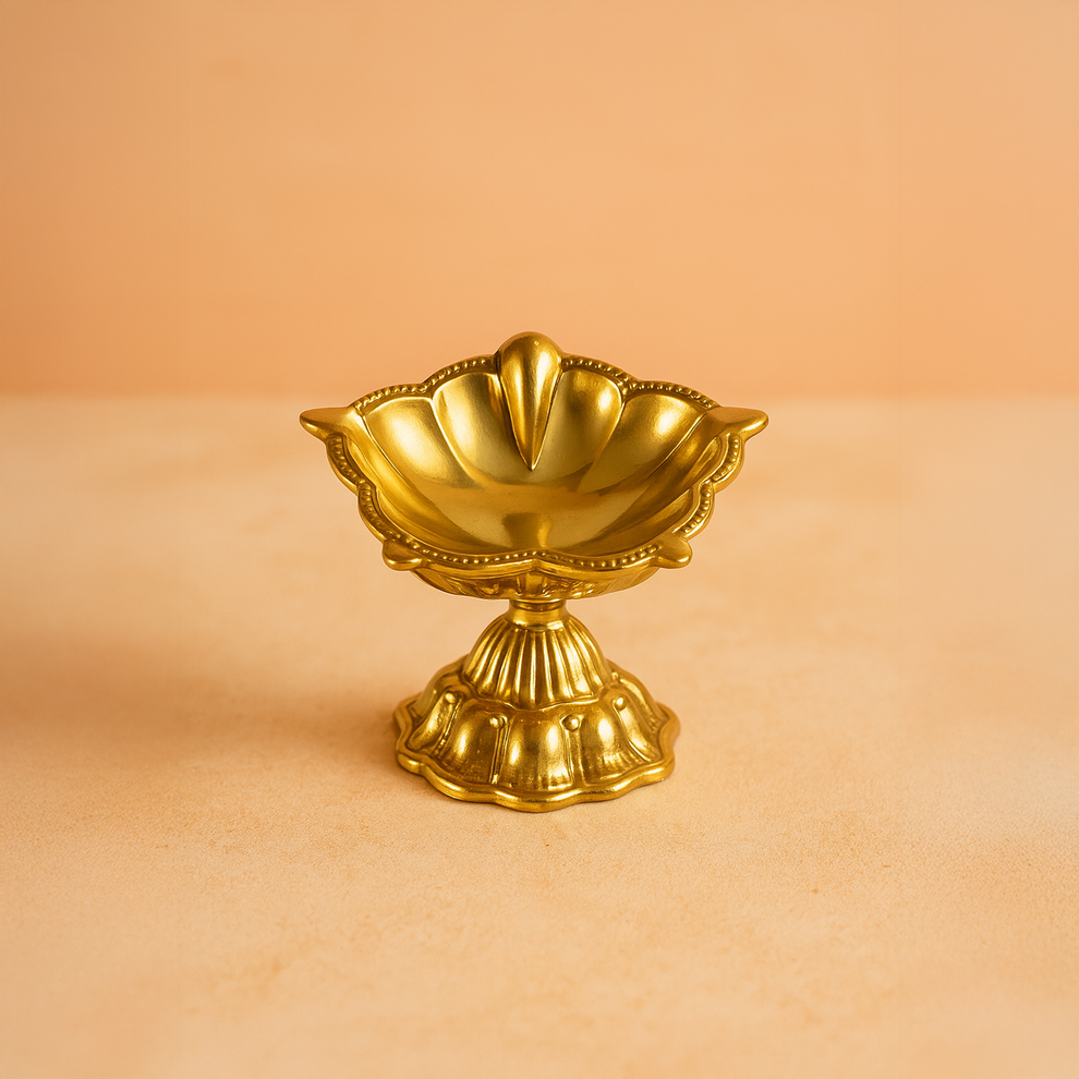Brass Star Diya (Pital Tara Deepak / Nakshatra Lamp) – Pujalane
