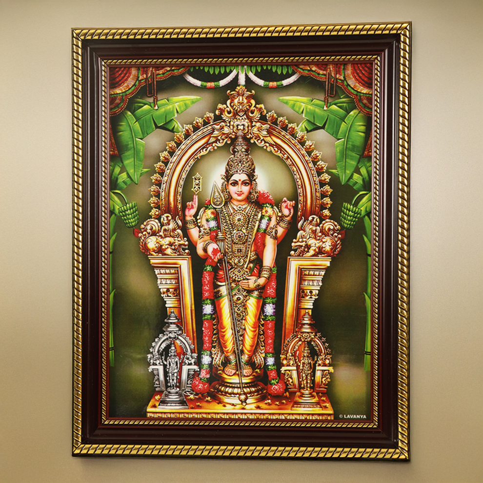 Thiruchendur Murugan God Photo Frame – Pujalane